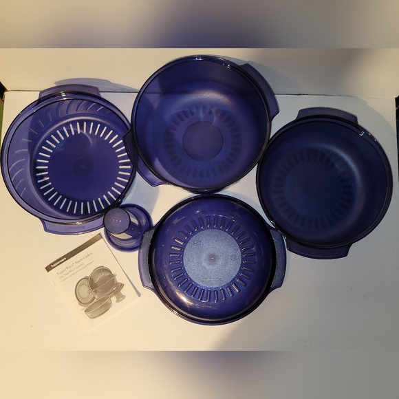 Tupperware | Kitchen | Tupperware 7 Piece Tupperwave Stack Cooker Navy ...
